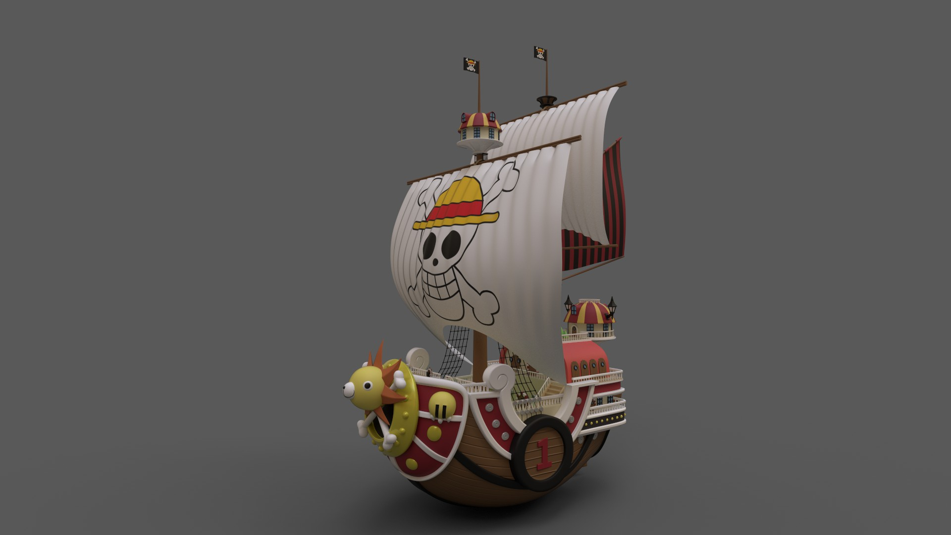3D model thousand sunny - TurboSquid 1688786