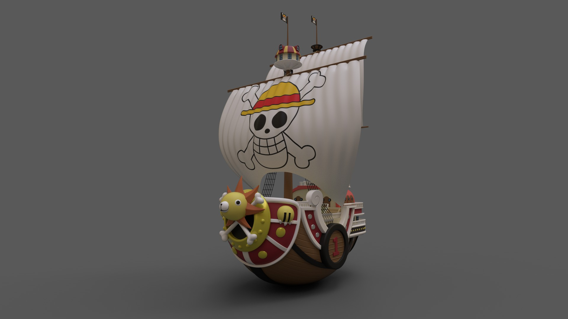 3D model thousand sunny - TurboSquid 1688786