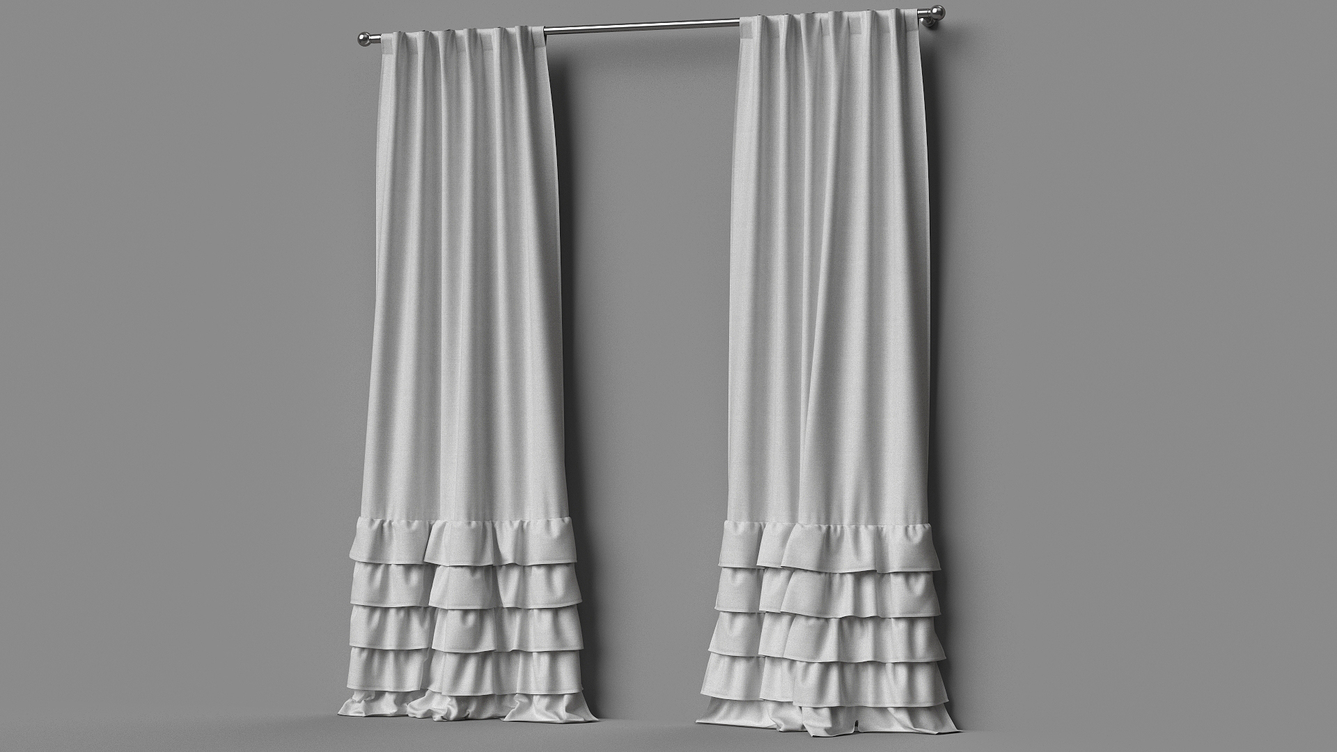 3D decoration curtains fabric model - TurboSquid 1667166