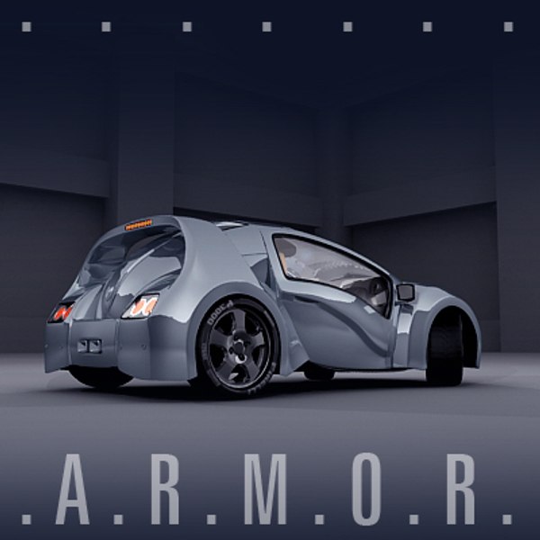 3d model uniqe concept car r