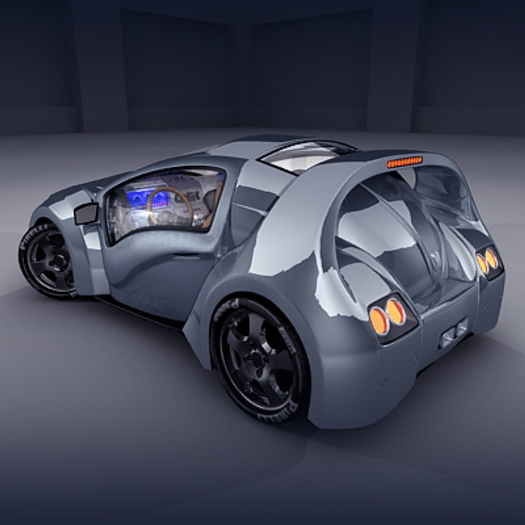 3d model uniqe concept car r