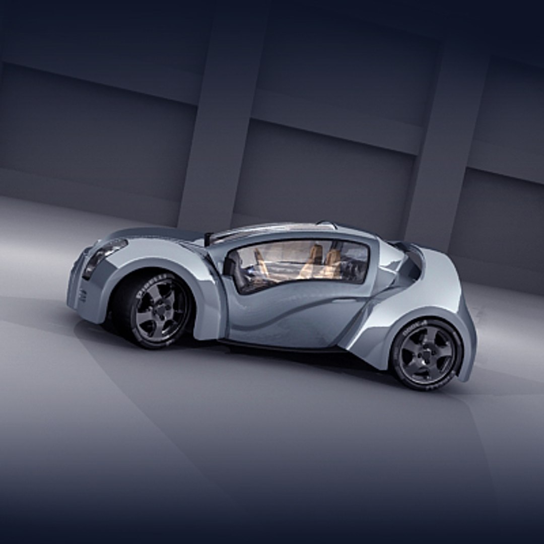 3d model uniqe concept car r