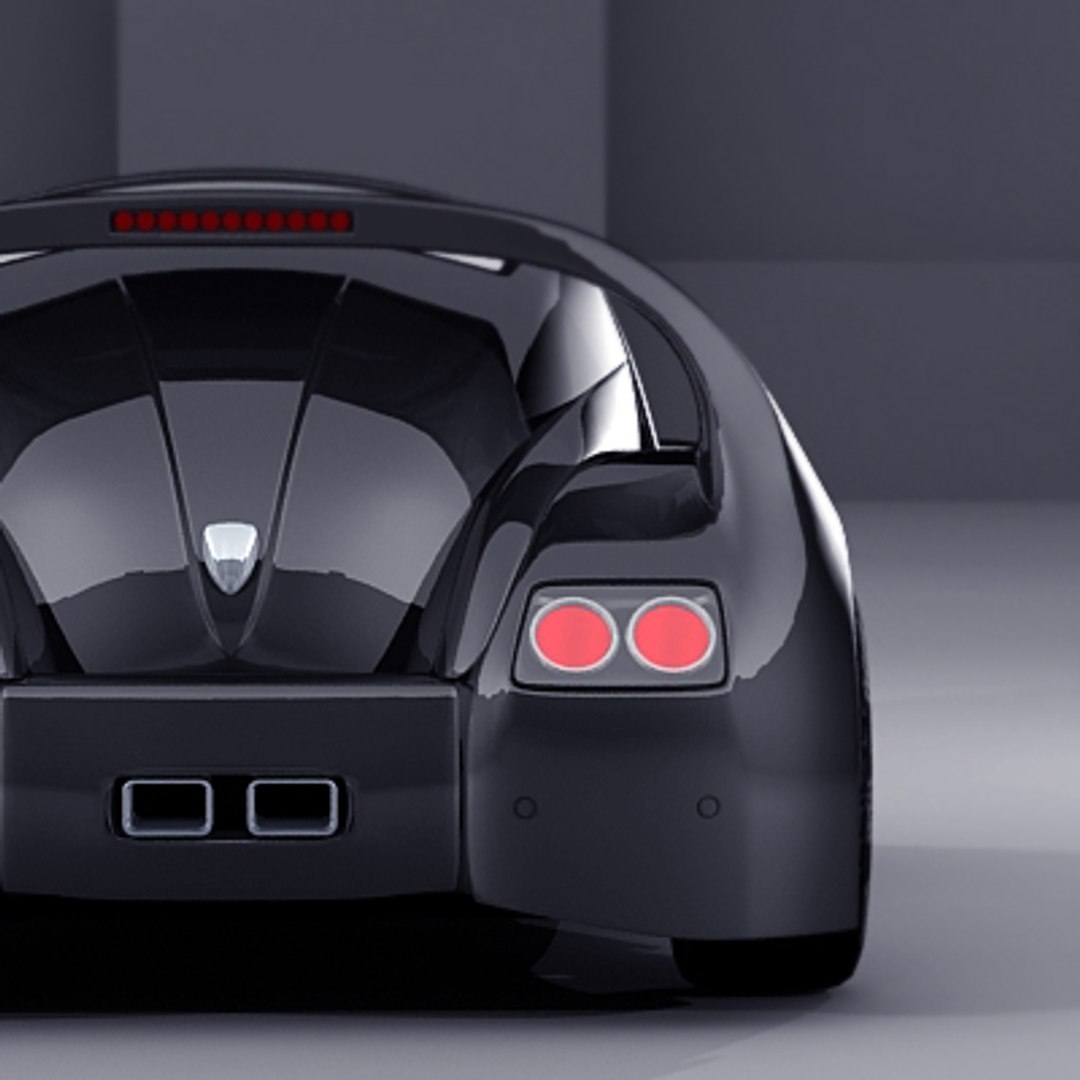 3d model uniqe concept car r