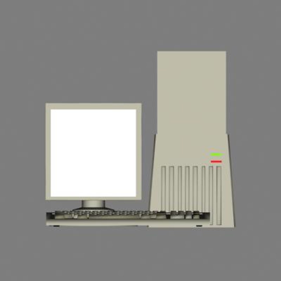 3d computer desktop model