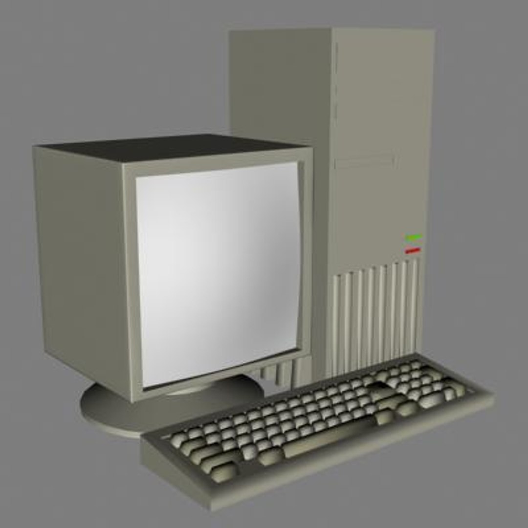3d computer desktop model