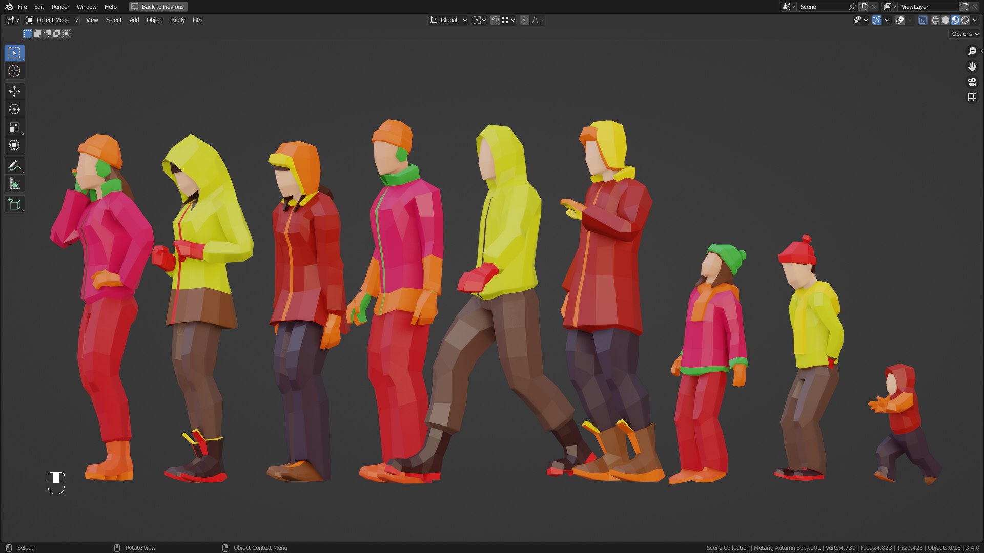 Winter People Pack - Rigged And Animated 3D - TurboSquid 2041812