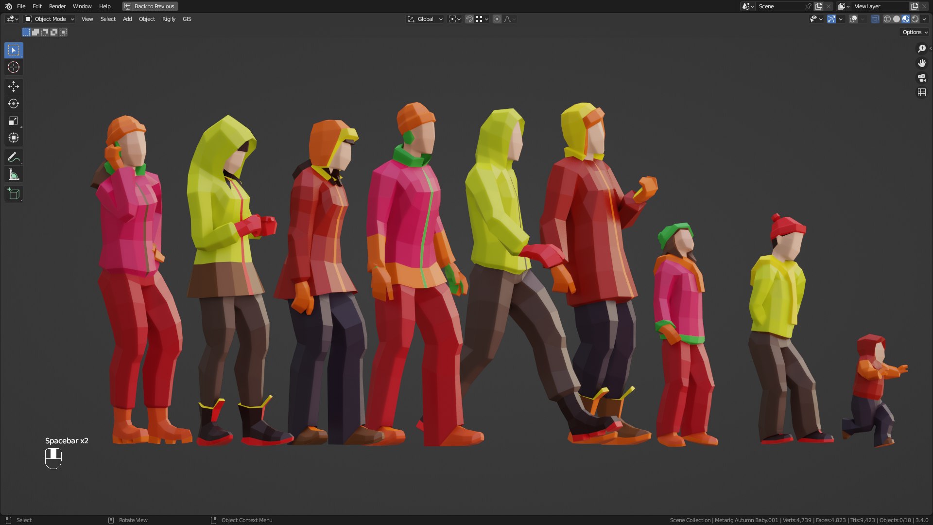 Winter People Pack - Rigged And Animated 3D - TurboSquid 2041812