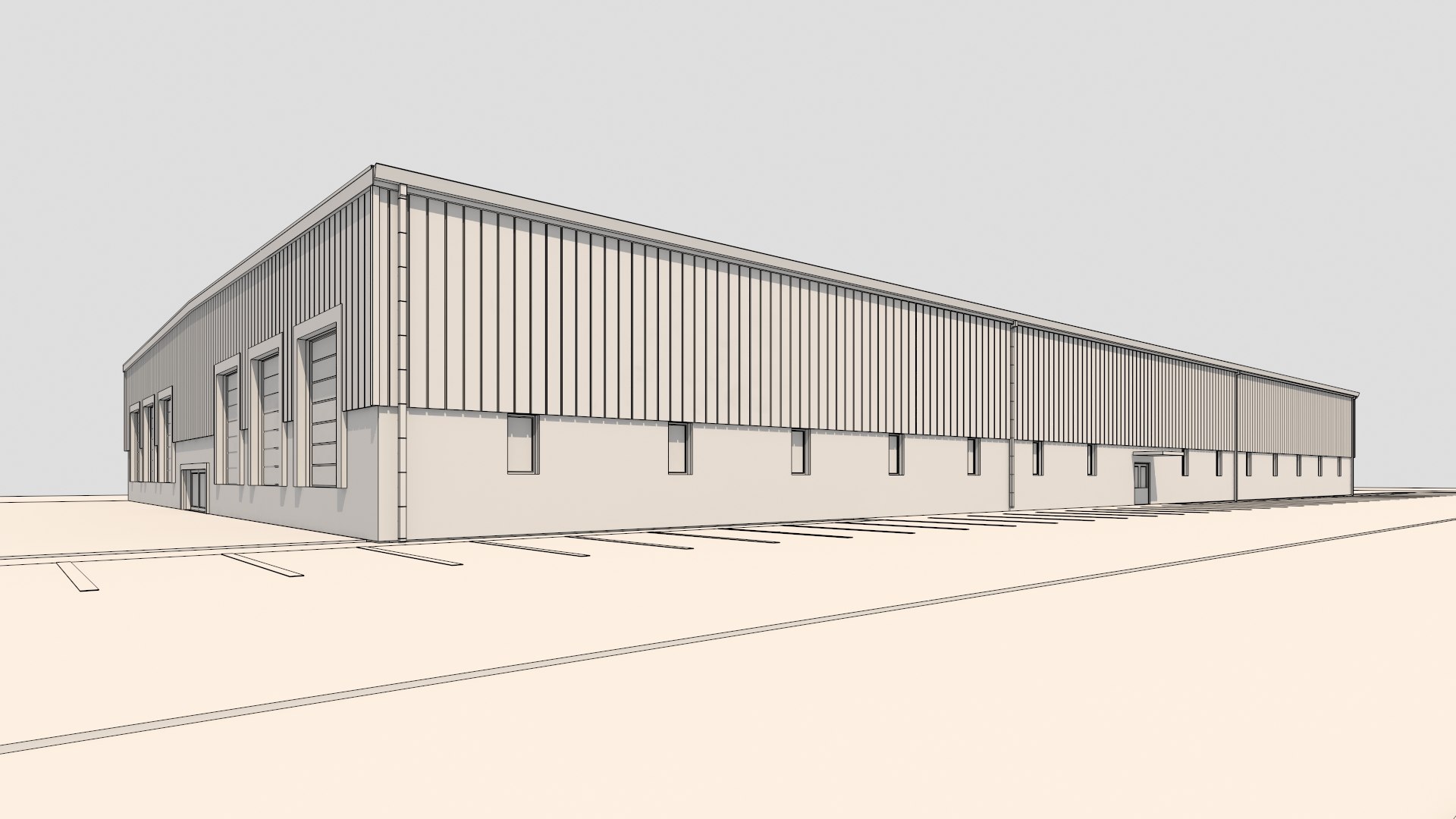 Modern Warehouse Design06 3D - TurboSquid 1887801