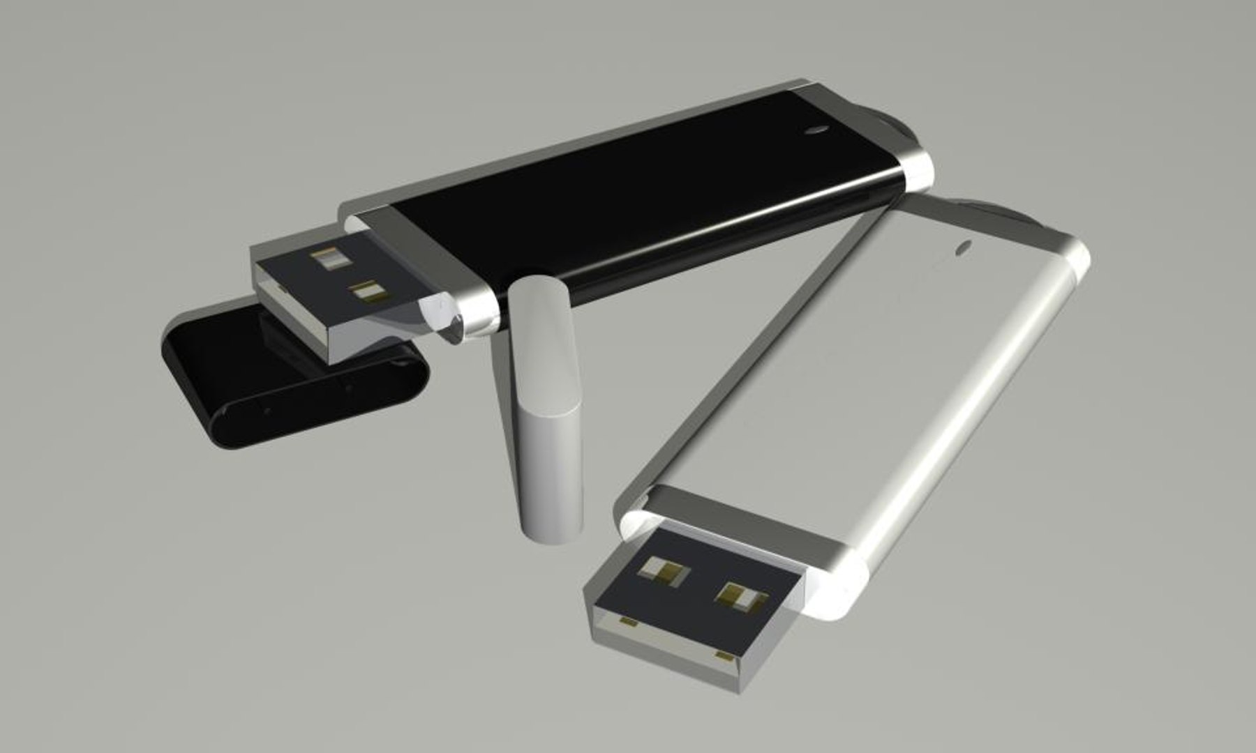 usb flash drive 3d model