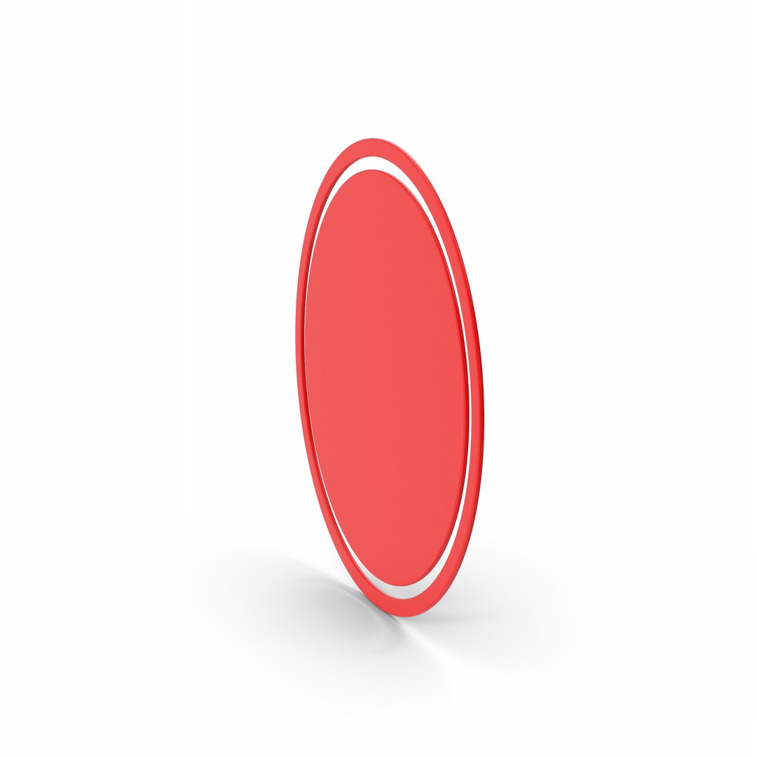 Red Round Label 3D model - TurboSquid 2035548