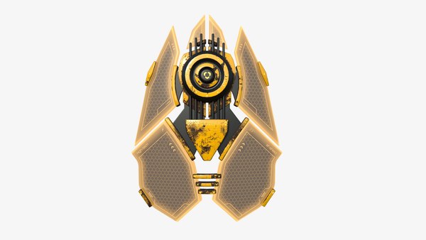SciFi Shield A08 Yellow - Sci Fi Weapon Design 3D model - TurboSquid ...