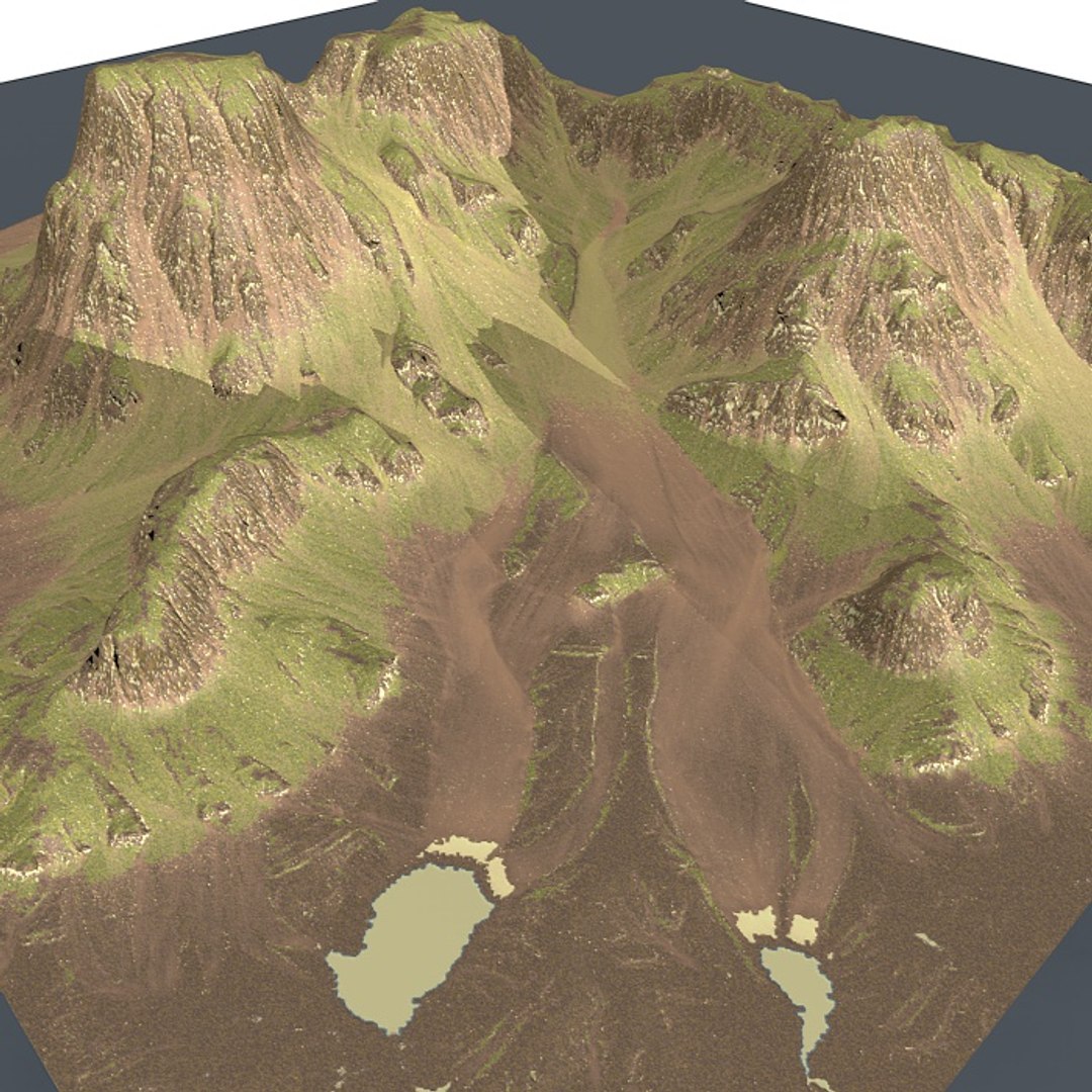 Mountain Maps Terrain 3d Model