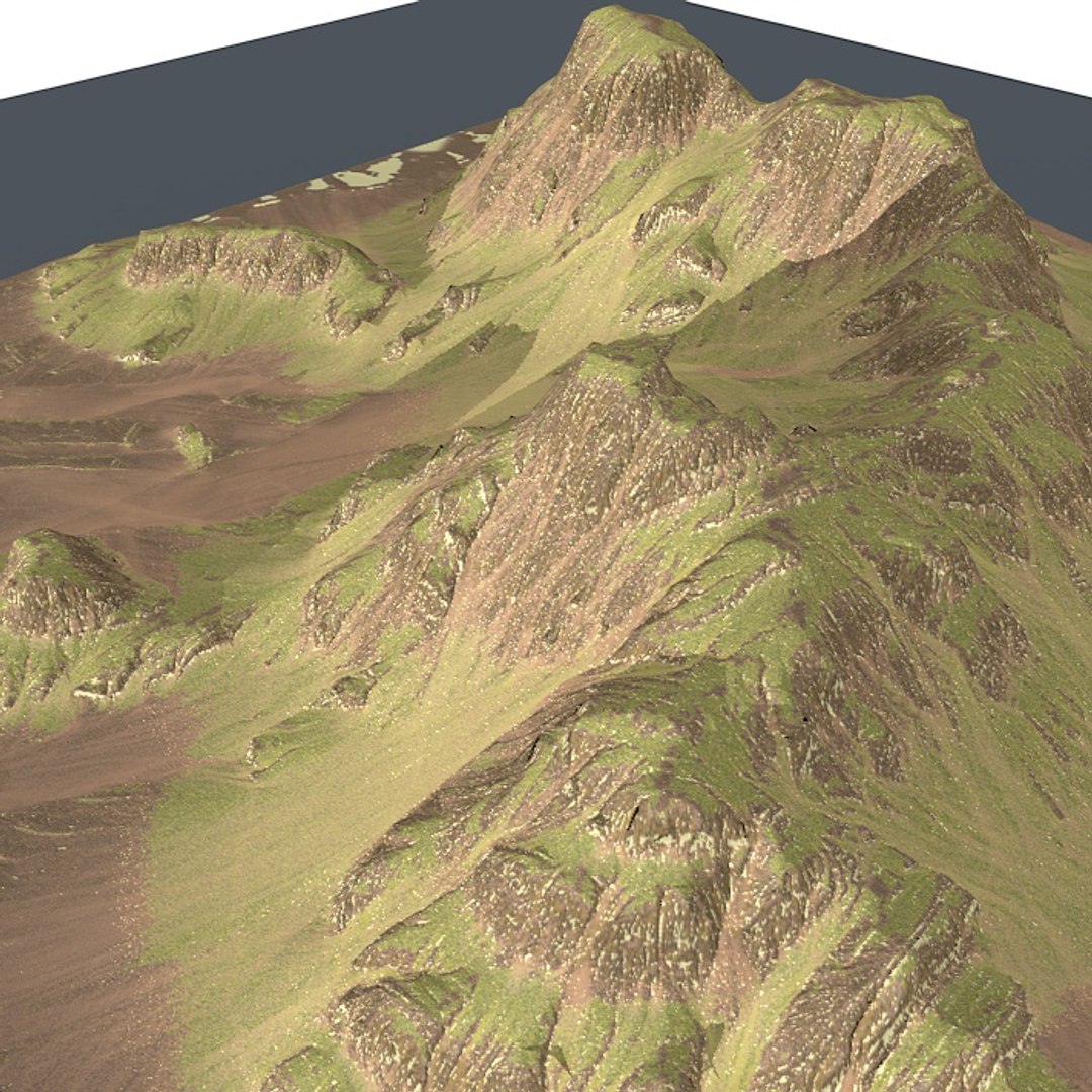 Mountain Maps Terrain 3d Model