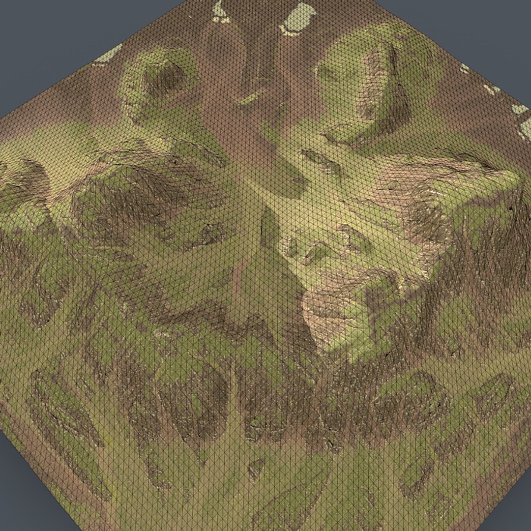 Mountain Maps Terrain 3d Model