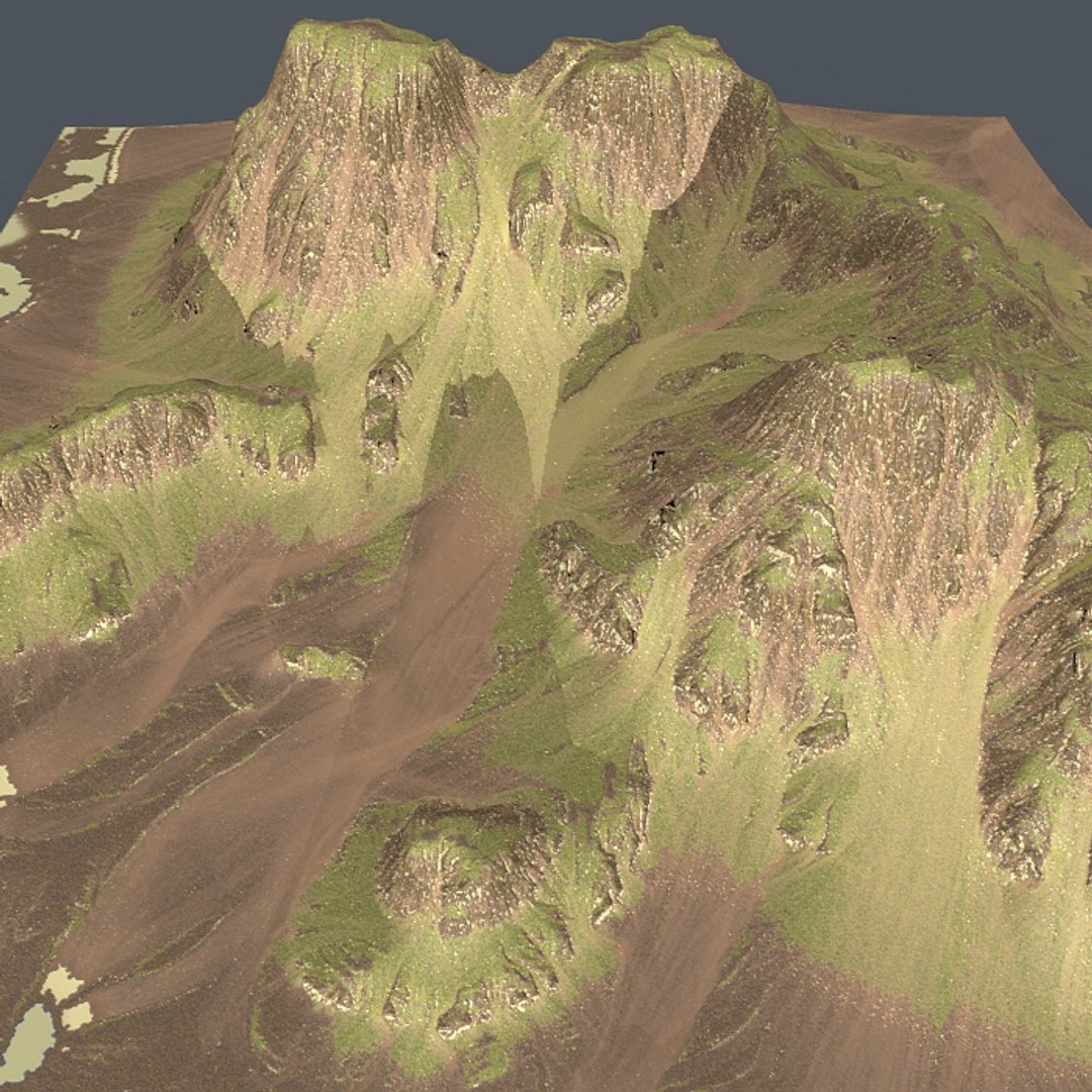 Mountain Maps Terrain 3d Model