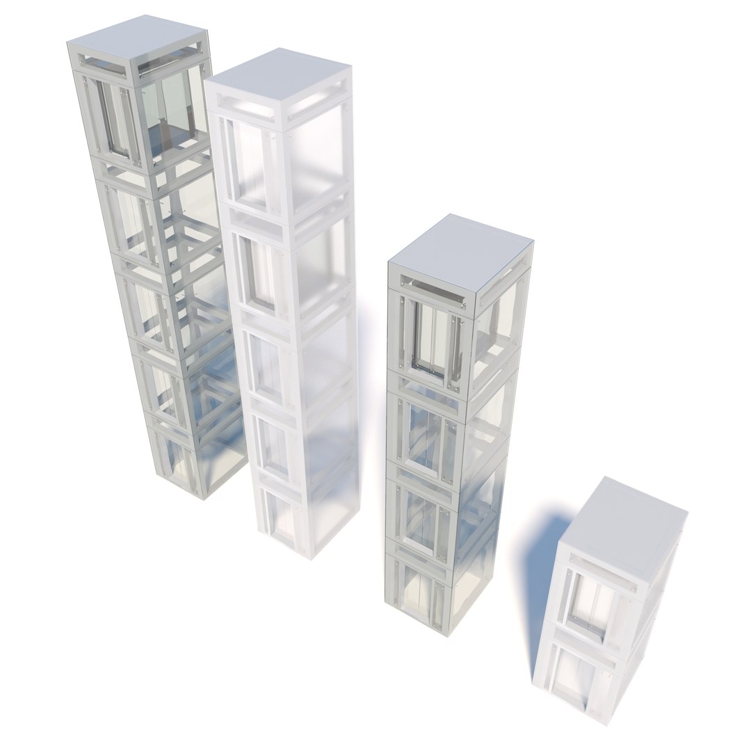 Glass Elevator Model - TurboSquid 1715038