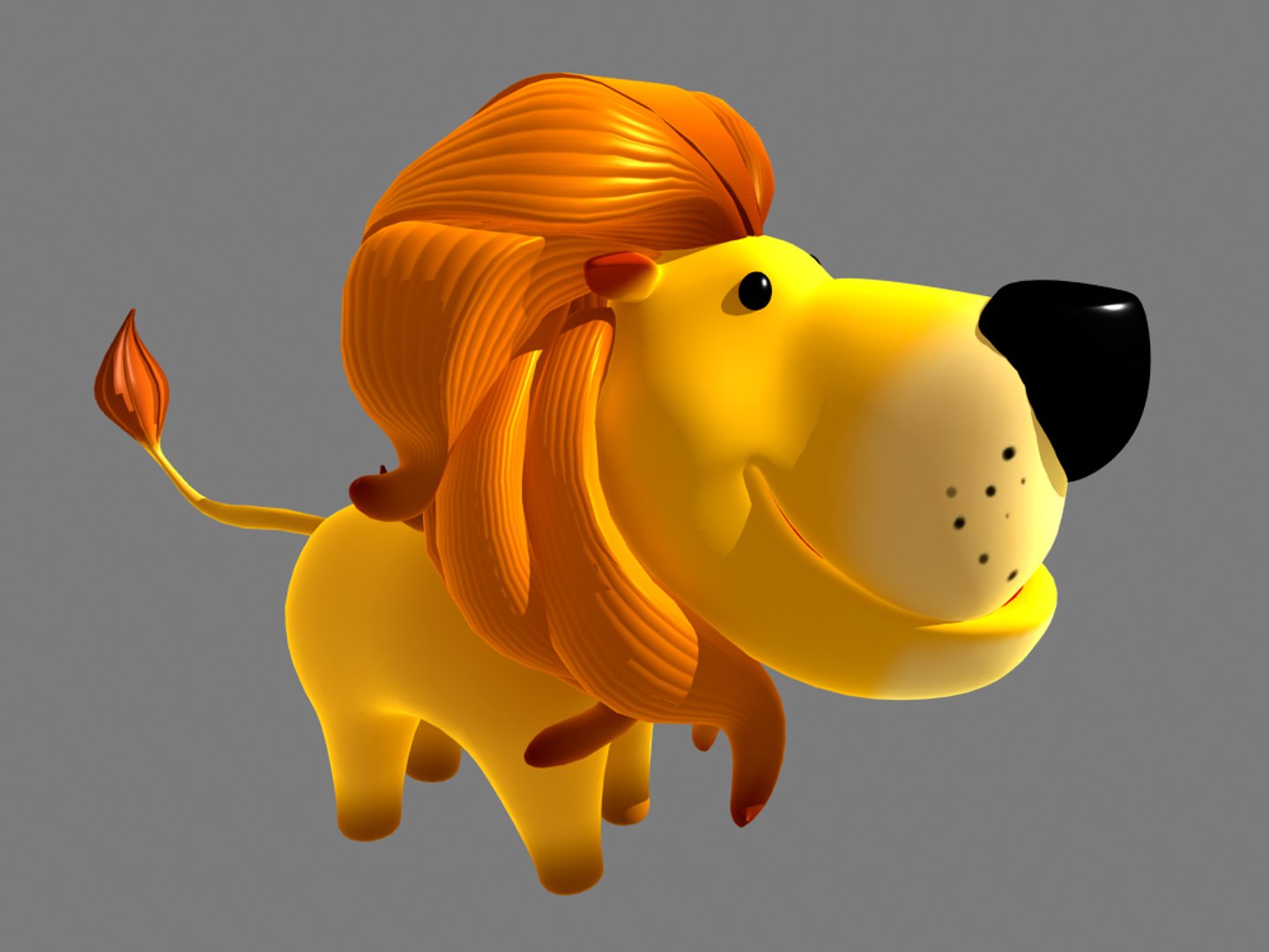 3d Lion