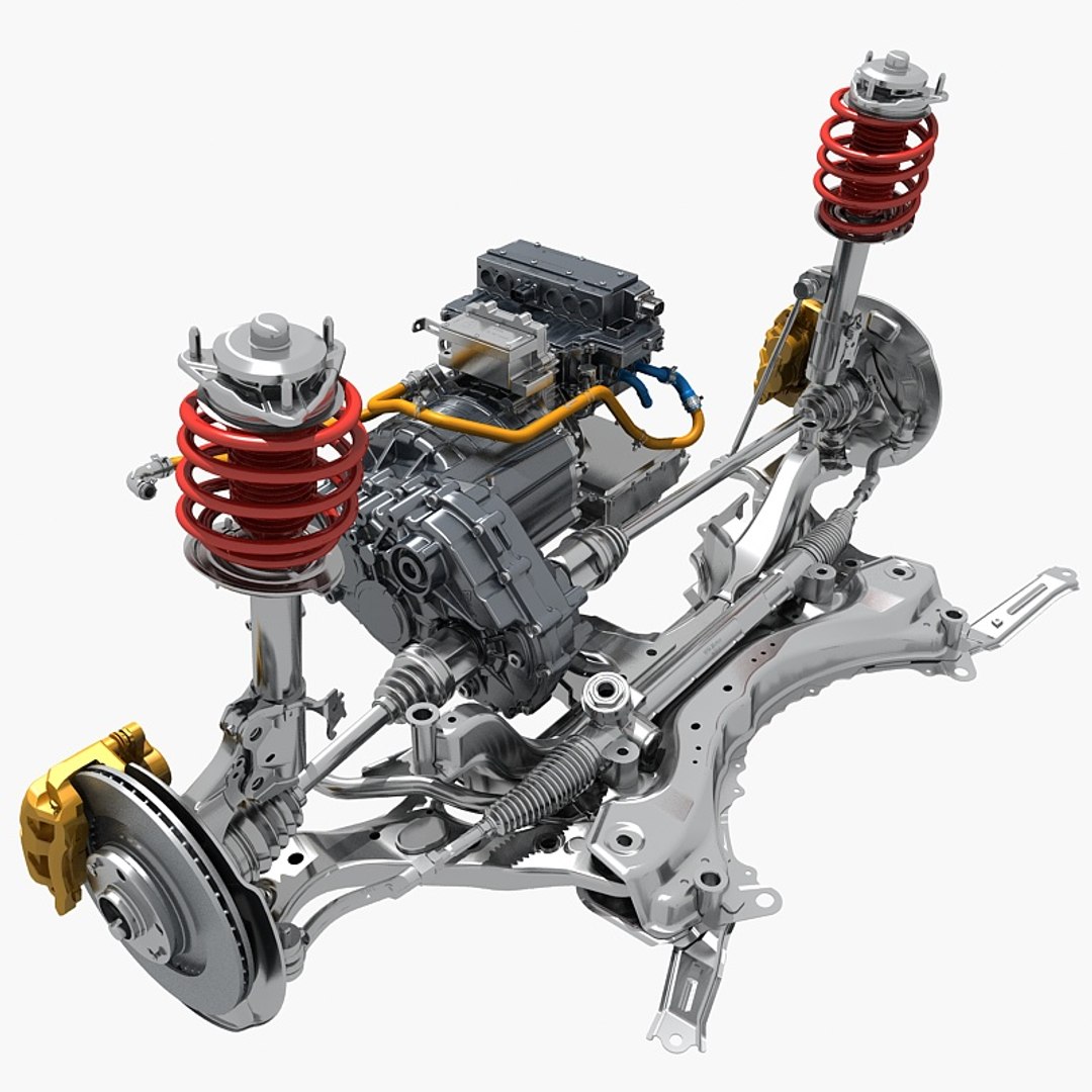 Electric Car Suspension 3D - TurboSquid 1428432