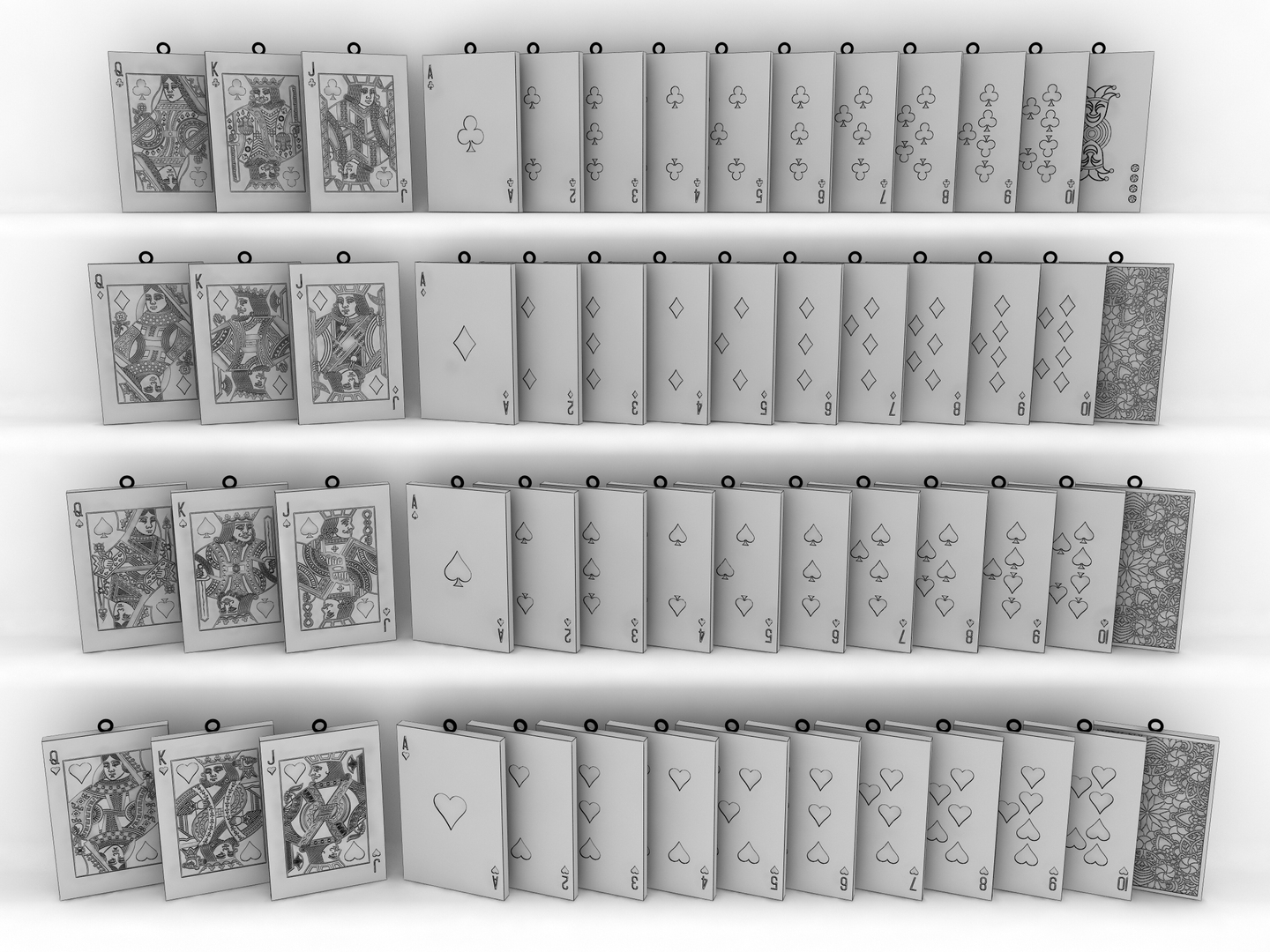 3D playing card pendant - TurboSquid 1703675