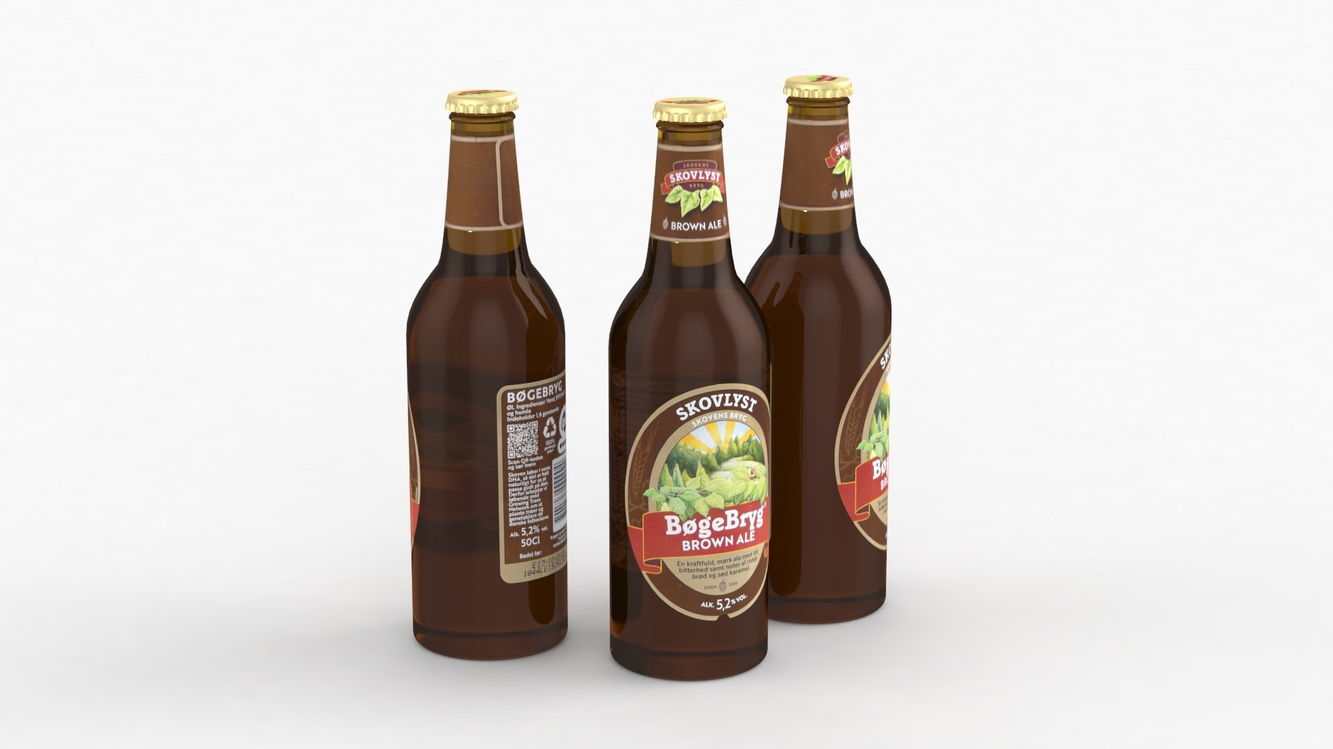 Beer Bottle Skovlyst Bogebryg Brown Ale 500ml 2024 3D Model ...
