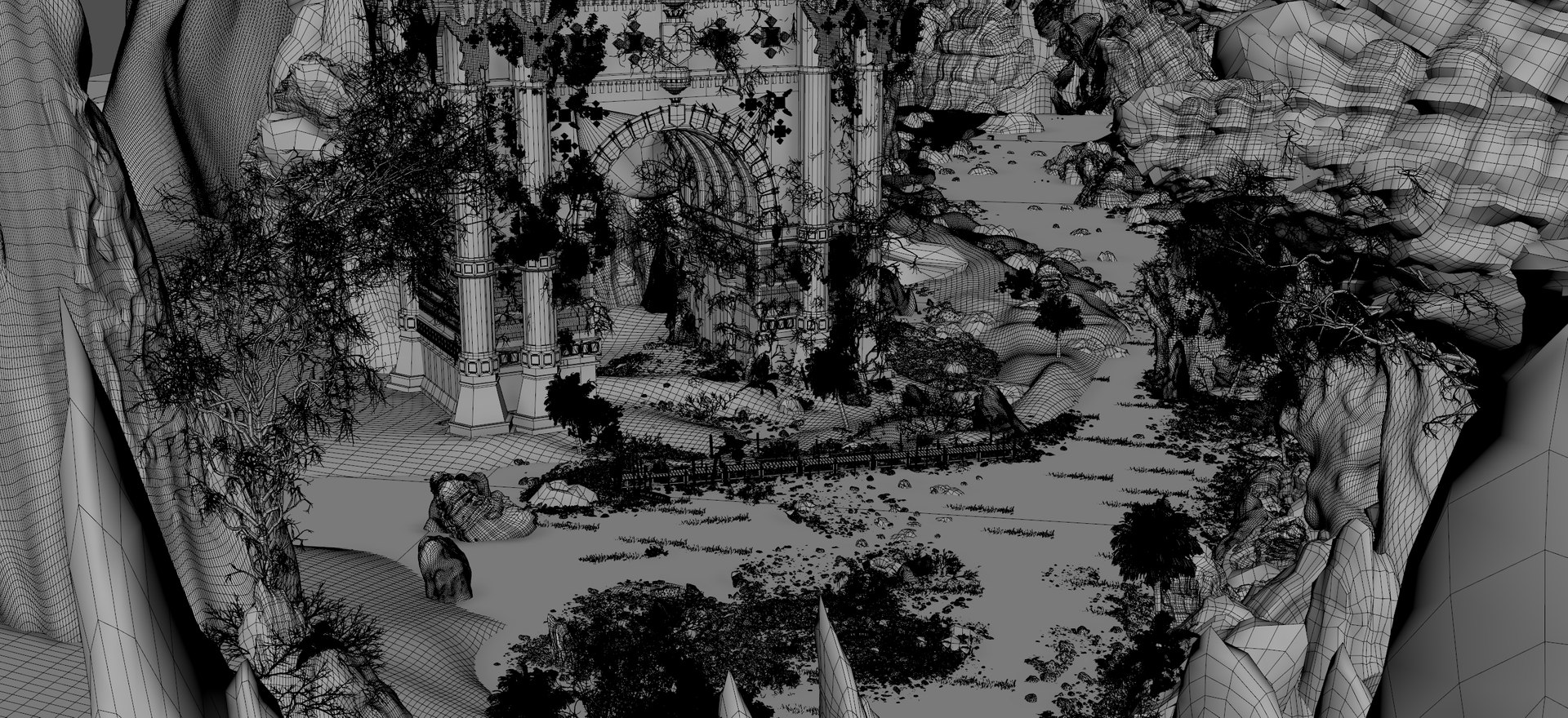 3D Model Lost Island Gate Environment - TurboSquid 2016839
