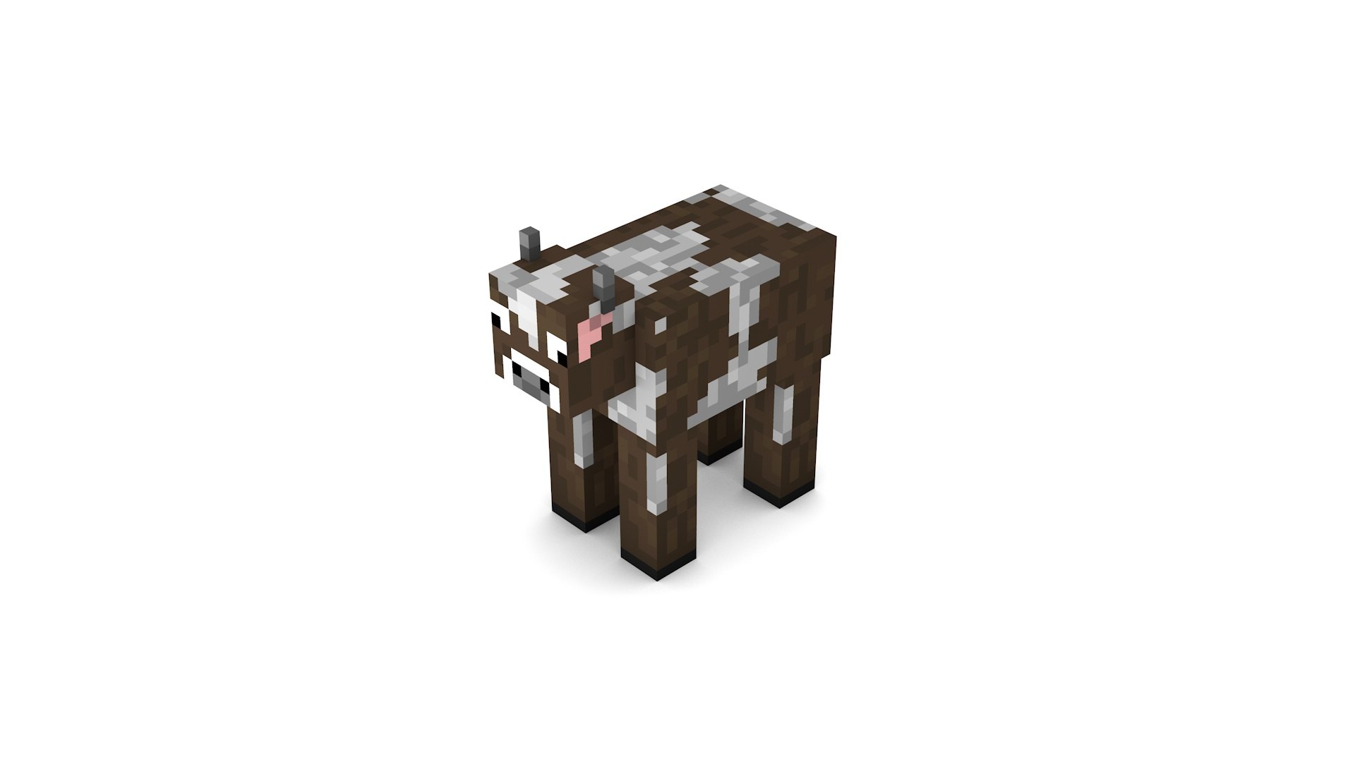 3D Model Cow Minecraft - TurboSquid 2364643