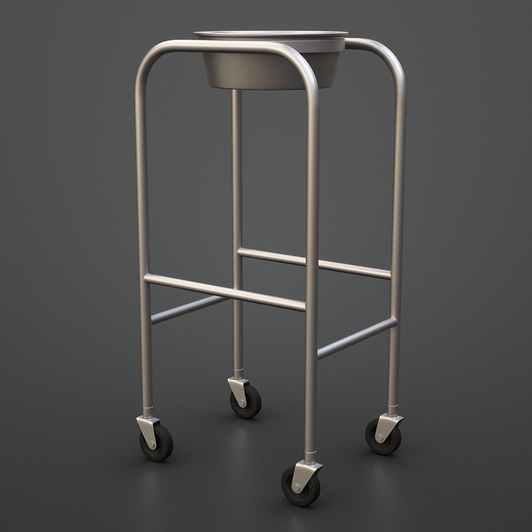 Medical Solution Stand 3d Model