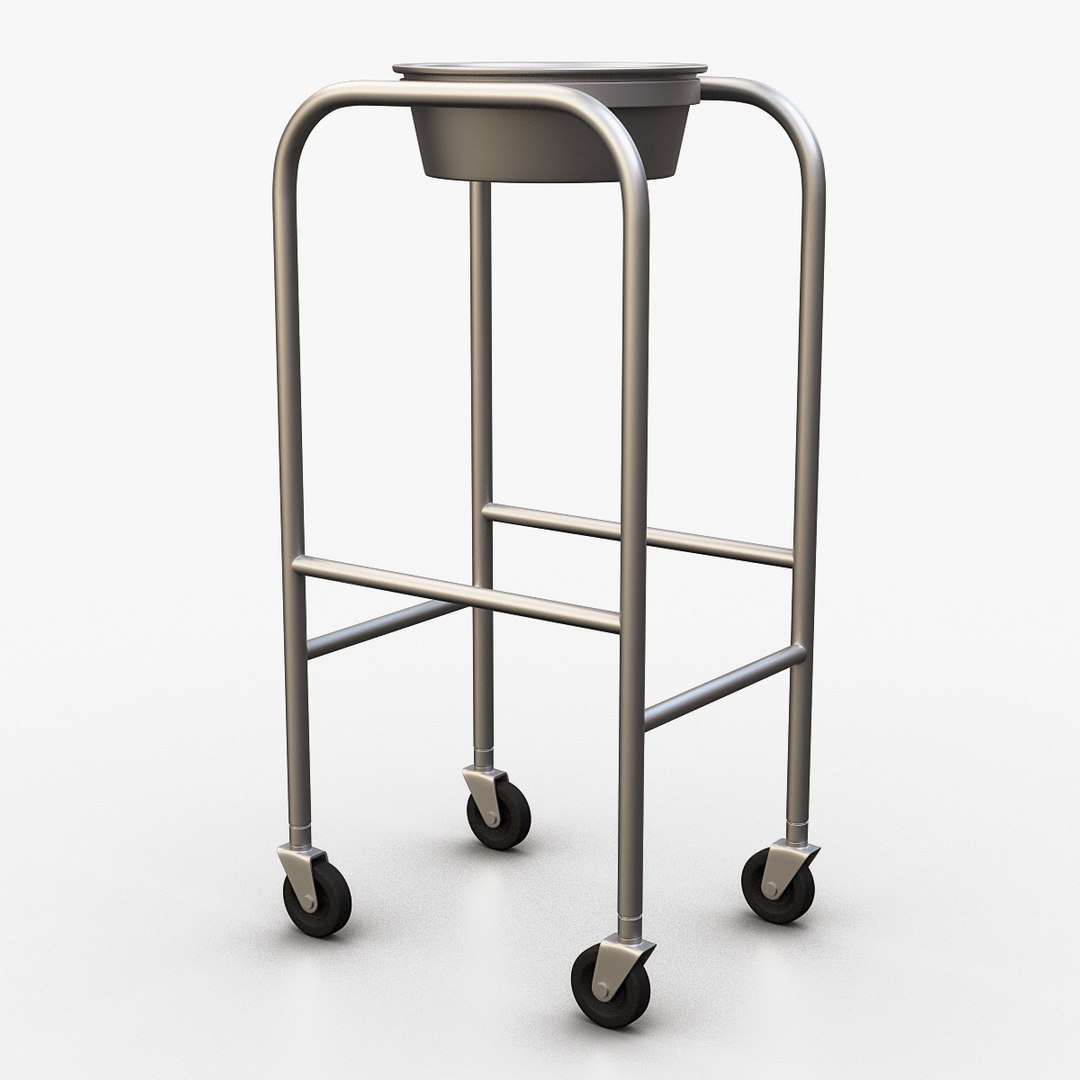 medical solution stand 3d model