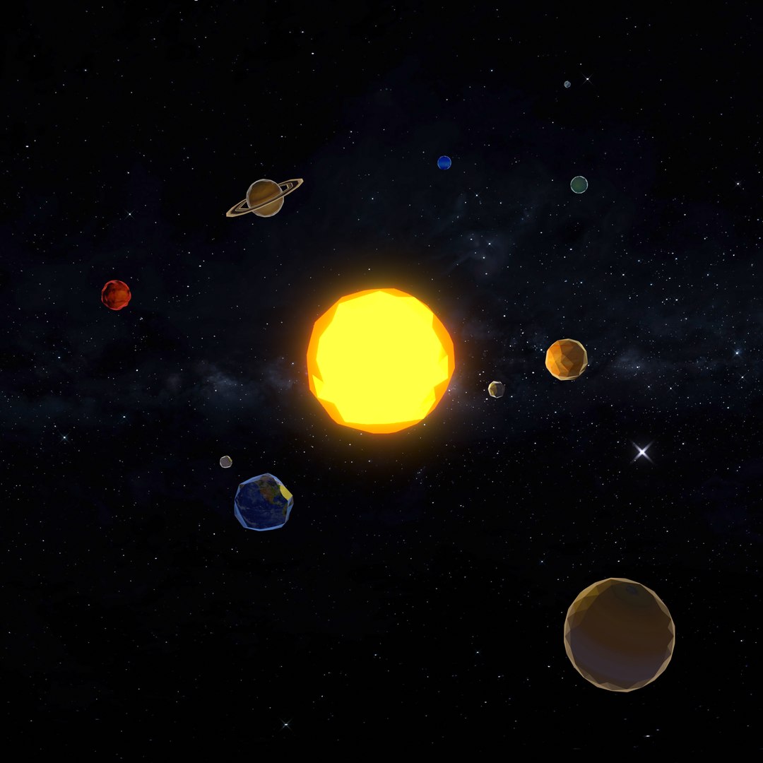 3D model Stilized Solar System - TurboSquid 1767154