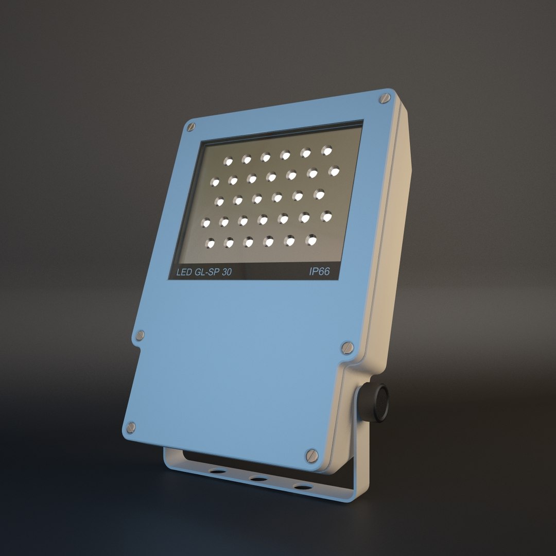 Free Obj Model Spot Led Spotlight