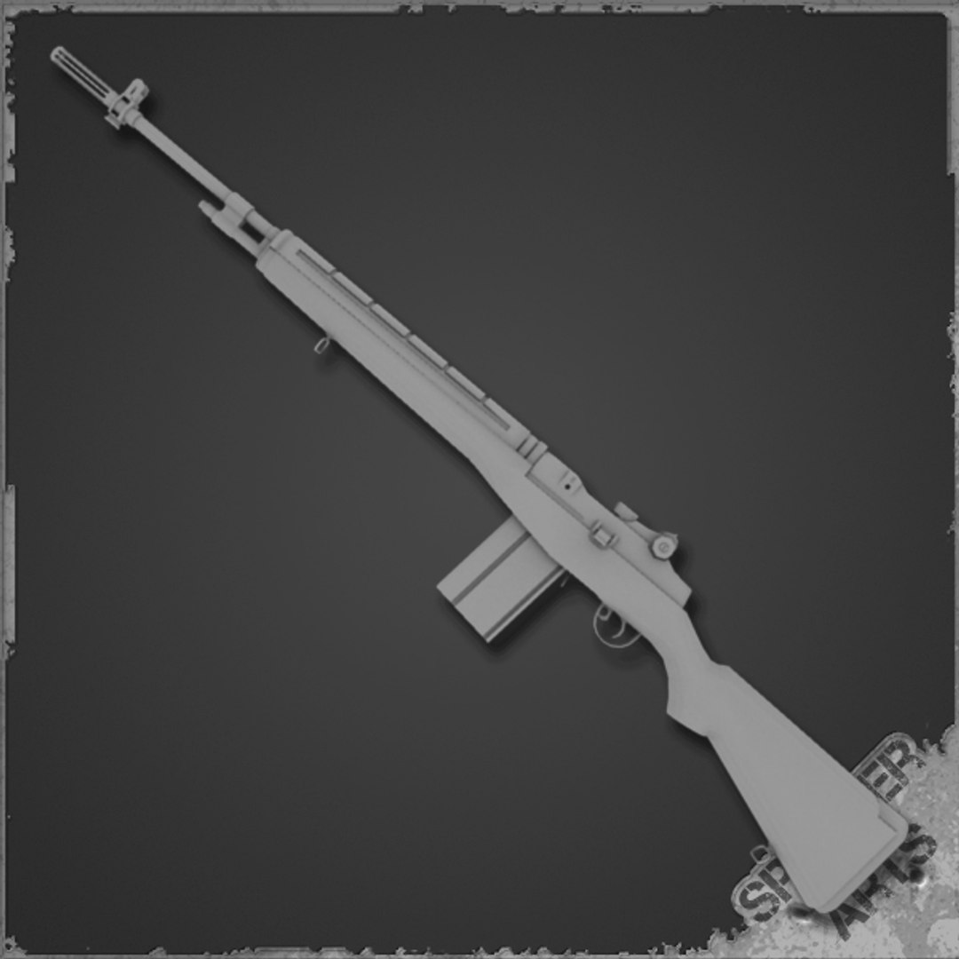 M14 Rifle M1a 3d Model
