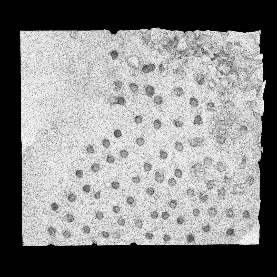 3D Gravel Ground Concrete Holes 01 - 3D Photogrammetry Model Scan Of ...