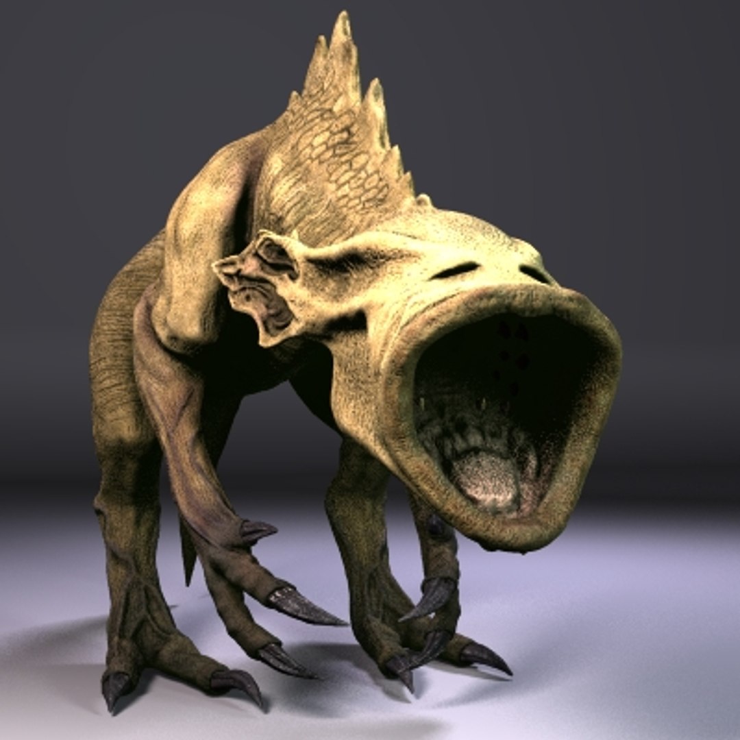 3ds Max Evil Beast Fantasy Destrachan