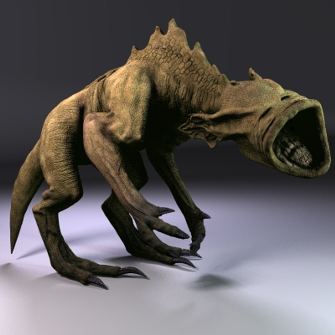 3ds Max Evil Beast Fantasy Destrachan