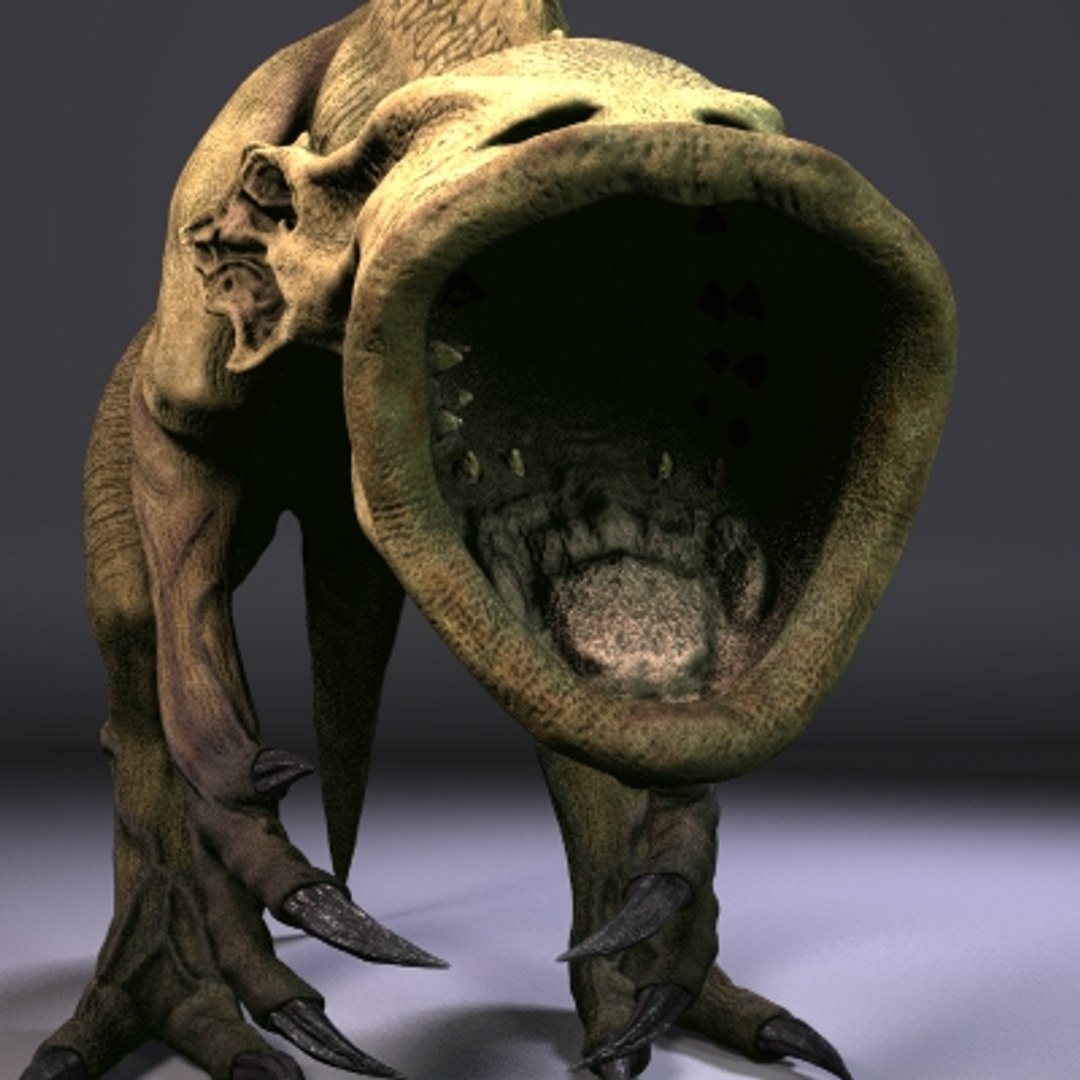 3ds Max Evil Beast Fantasy Destrachan