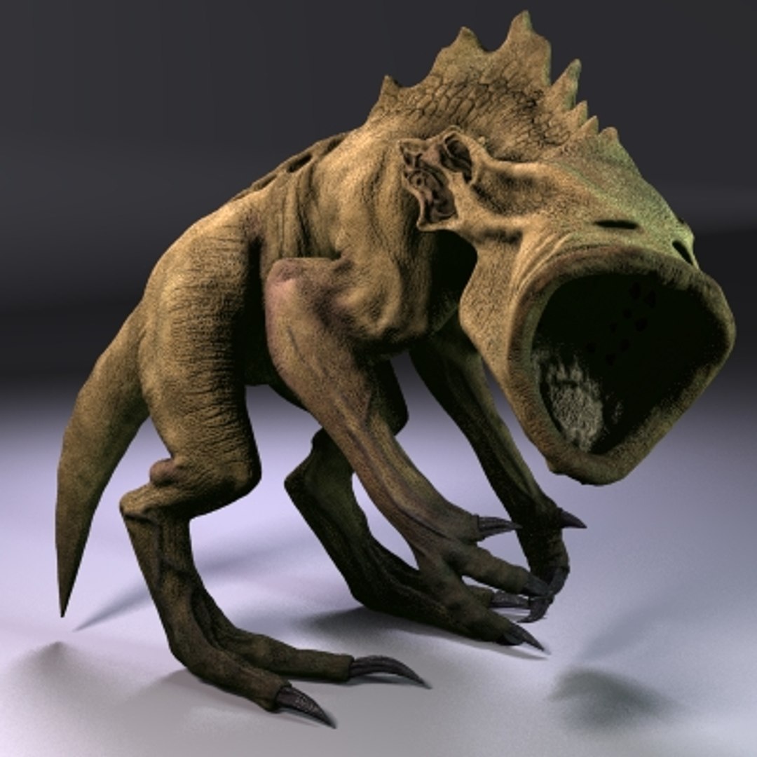 3ds Max Evil Beast Fantasy Destrachan