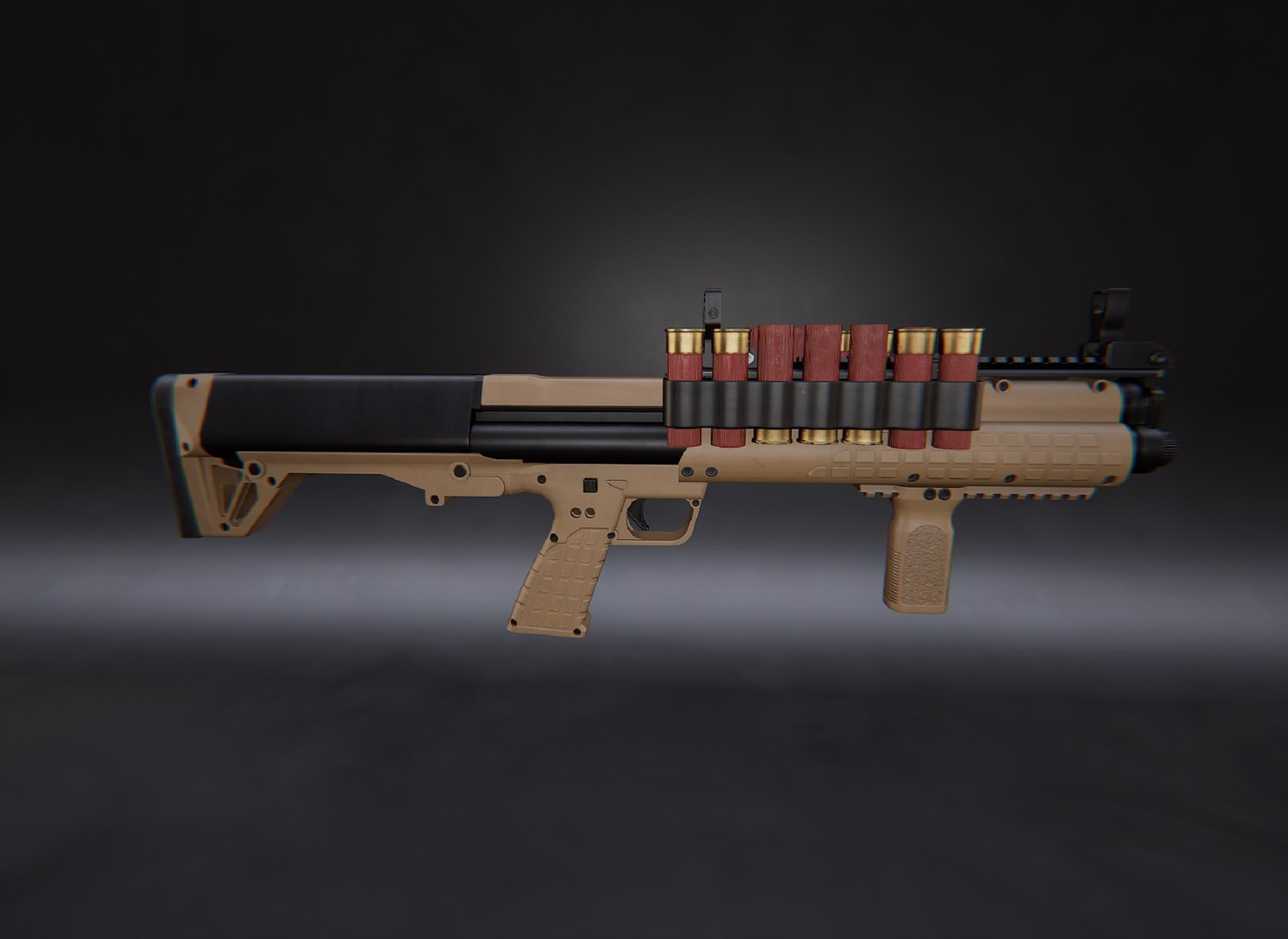 KSG Shotgun AAA Game Ready PBR Low-poly 3D model 3D model - TurboSquid ...