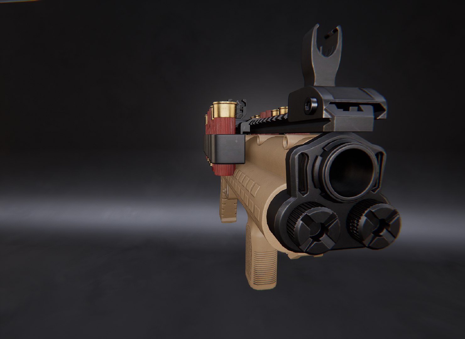 KSG Shotgun AAA Game Ready PBR Low-poly 3D model 3D model - TurboSquid 2003809