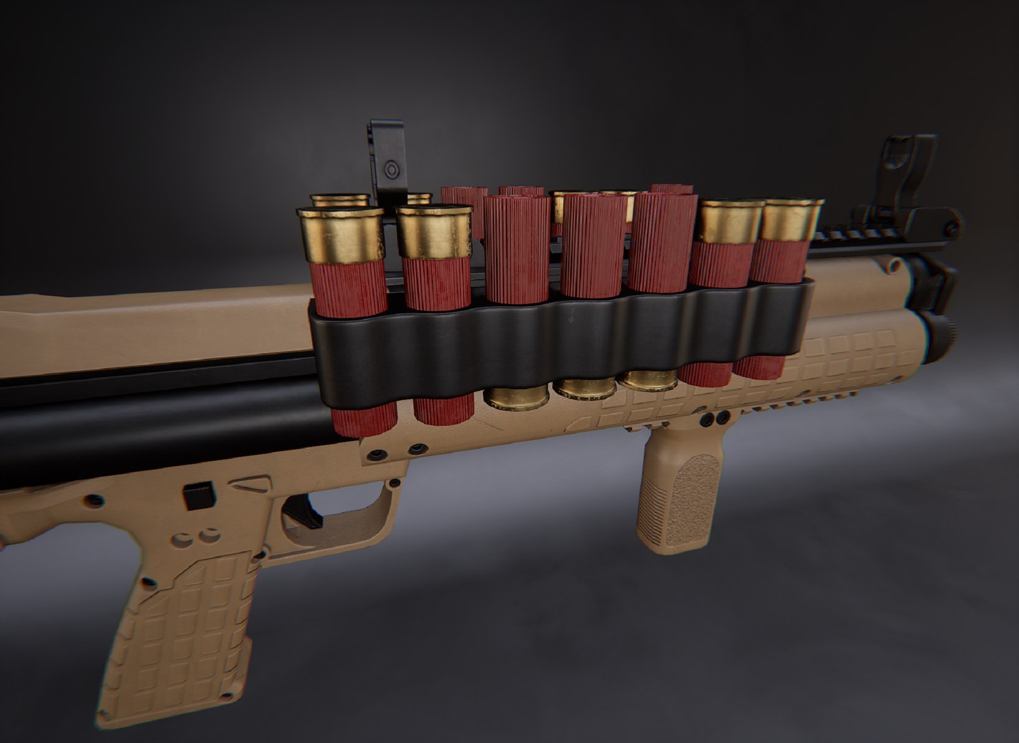 KSG Shotgun AAA Game Ready PBR Low-poly 3D model 3D model - TurboSquid 2003809