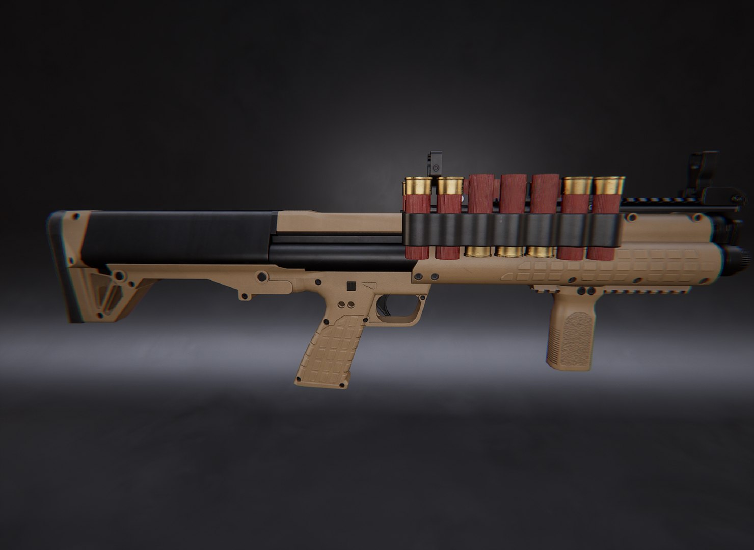 KSG Shotgun AAA Game Ready PBR Low-poly 3D model 3D model - TurboSquid 2003809