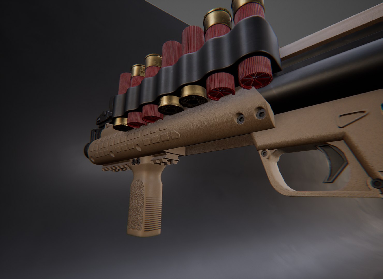 KSG Shotgun AAA Game Ready PBR Low-poly 3D model 3D model - TurboSquid ...