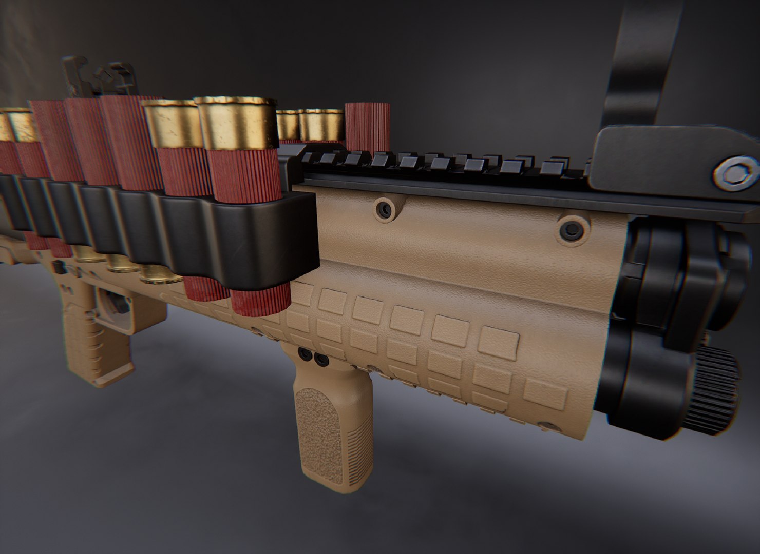 KSG Shotgun AAA Game Ready PBR Low-poly 3D model 3D model - TurboSquid 2003809