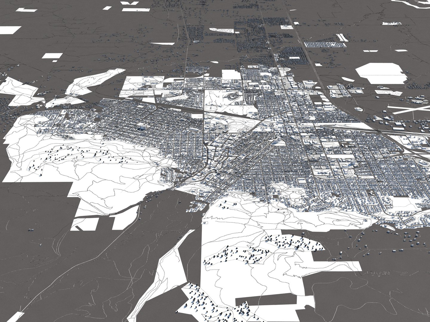 3D Buildings Houses Maps - TurboSquid 1614436