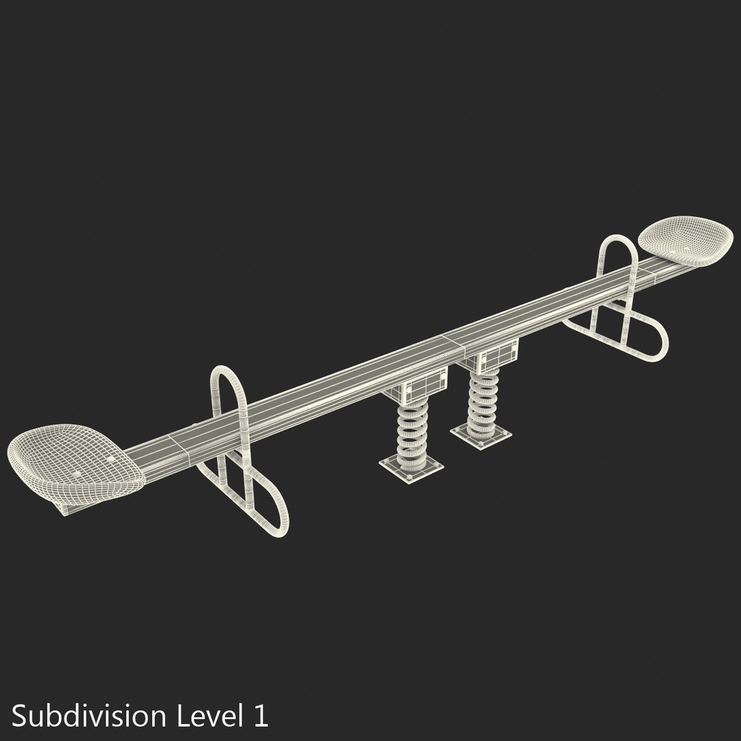 3d model teeter totter