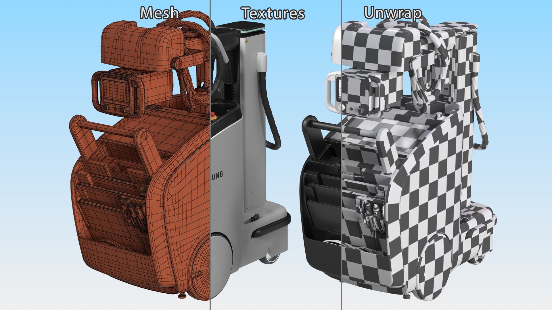 Mobile Digital X-ray Samsung AccE GM85 3D model - TurboSquid 2177397