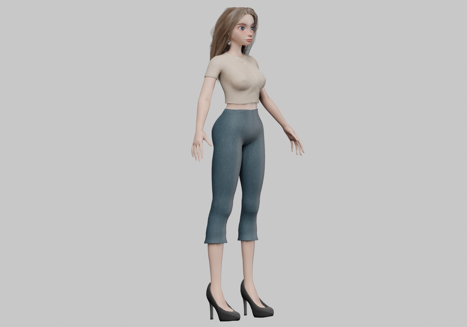 3D Young Pretty Girl V36272 - TurboSquid 2264038