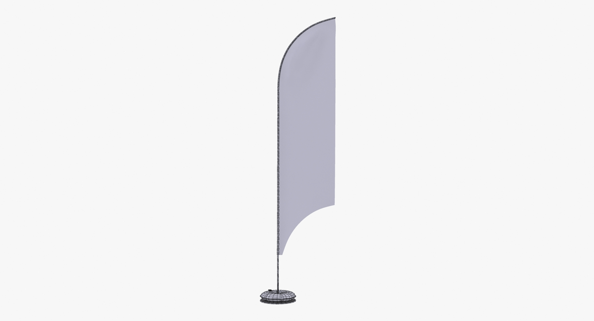 Promo flag feather 3D model - TurboSquid 1294474