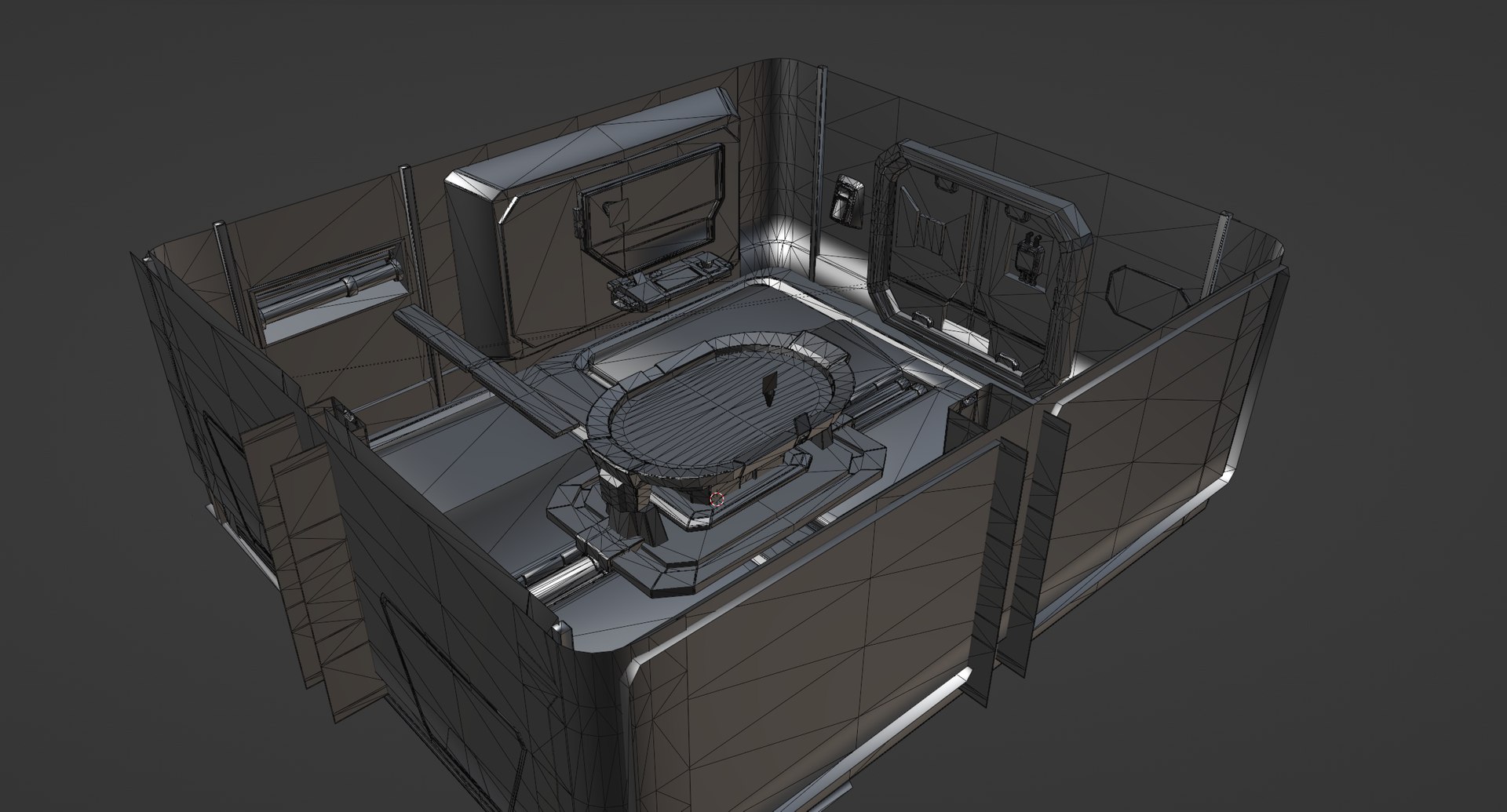3D Model Sci Fi Control Room - TurboSquid 2104800