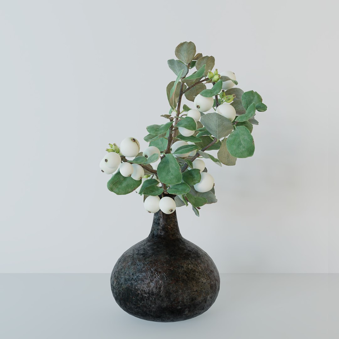 Showberry Branch Vase 3D Model - TurboSquid 1564886
