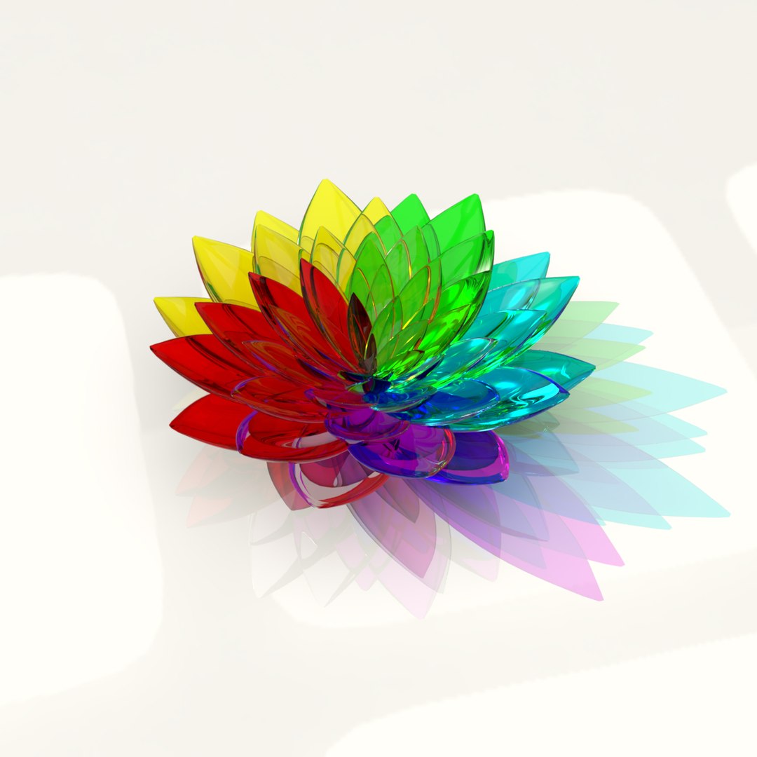3d Crystal Flowers